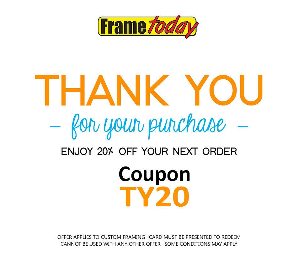 20% off your next order | Frame Today